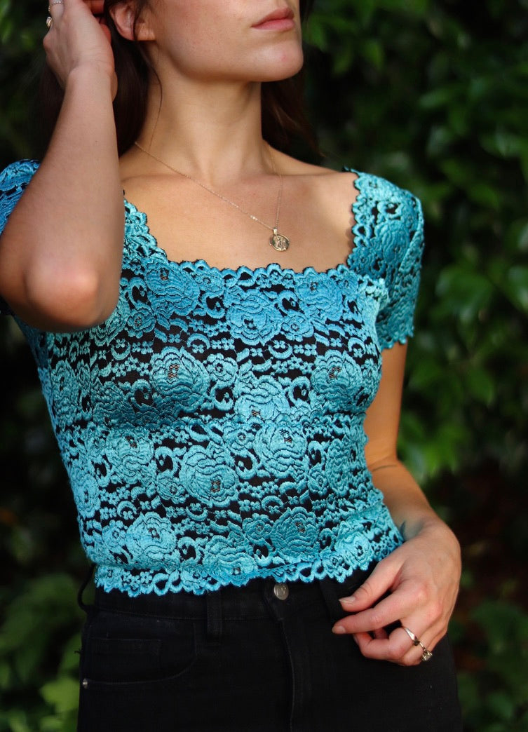 Cerulean Rose Blouse – salovintage